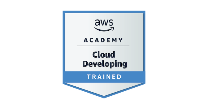 AWS Academy Graduate - Cloud Developing - Training Badge - Credly