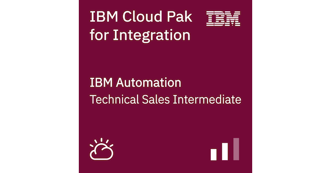 Cloud Pak for Integration Technical Sales Intermediate - Credly