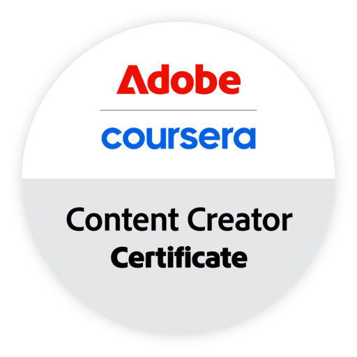 Adobe Content Creator Professional Certificate - Credly