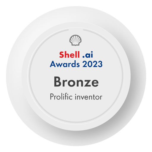 Shell.ai Awards 2023 |Prolific Inventor |Bronze - Credly