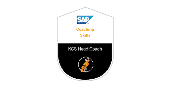 Coaching Skills - KCS Head Coach - Credly