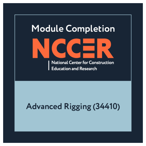 NCCER Advanced Rigging (34410) - Credly