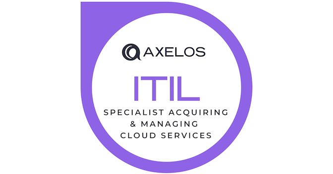 ITIL 4 ® SPECIALIST Acquiring & Managing Cloud Services - Credly