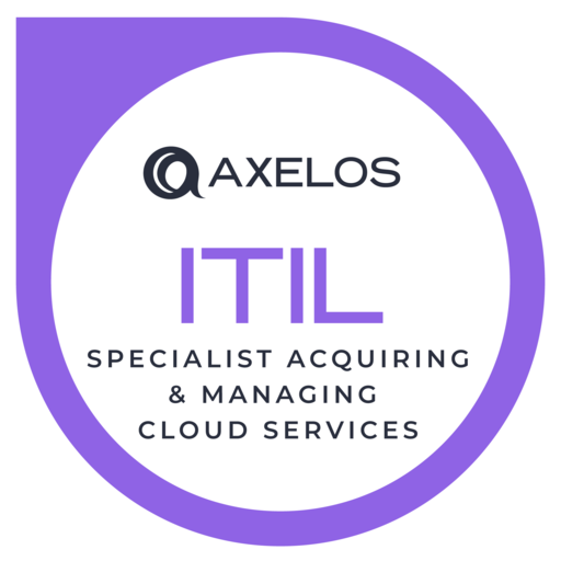 ITIL 4 ® SPECIALIST Acquiring & Managing Cloud Services - Credly