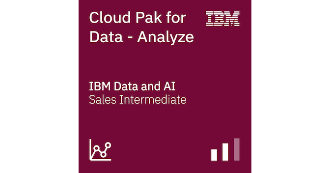 Cloud Pak for Data - Analyze Sales Intermediate - Credly