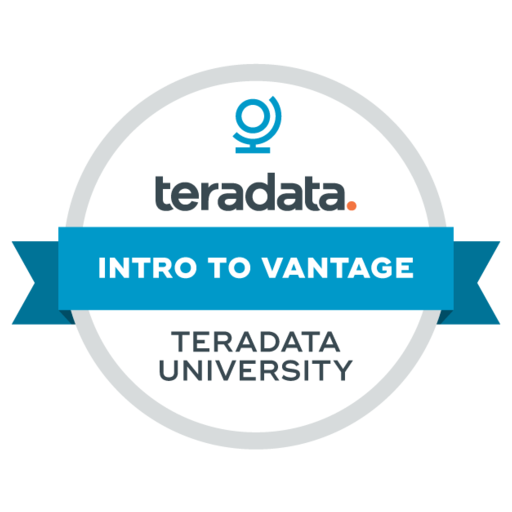 Teradata - Intro to Vantage - Credly