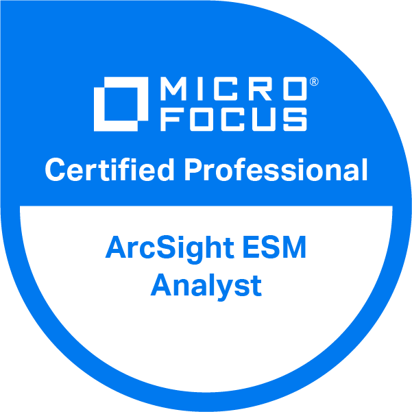 ArcSight ESM Analyst v6.11 Certified Professional - Credly