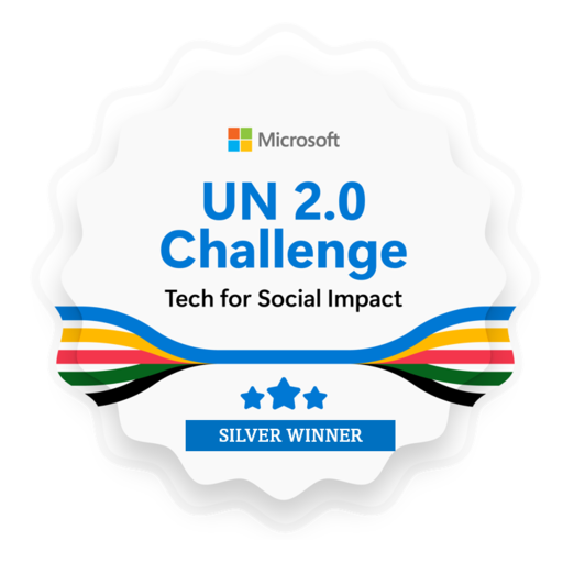 UN 2.0 Challenge Tech for Social Impact Silver Winner - Credly