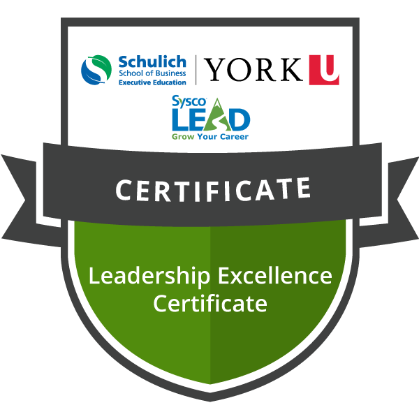 Sysco LEAD: Leadership Excellence Certificate - Credly
