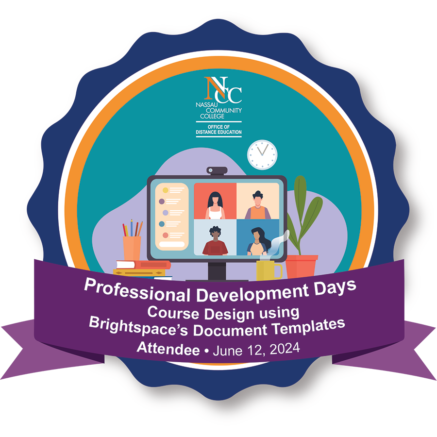Course Design using Brightspace's Document Templates - Credly