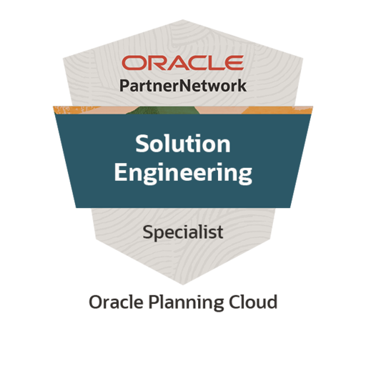 Oracle Planning Cloud Solution Engineer Specialist - Credly