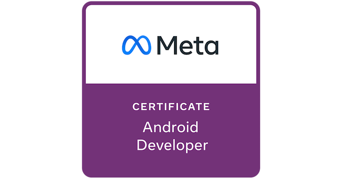 Meta Android Developer Certificate - Credly