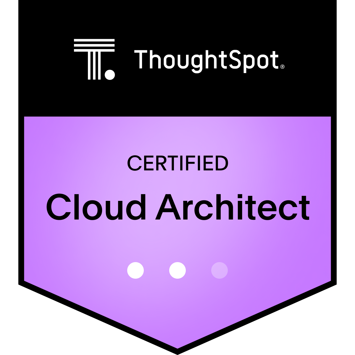 Certified ThoughtSpot Cloud Architect - Credly
