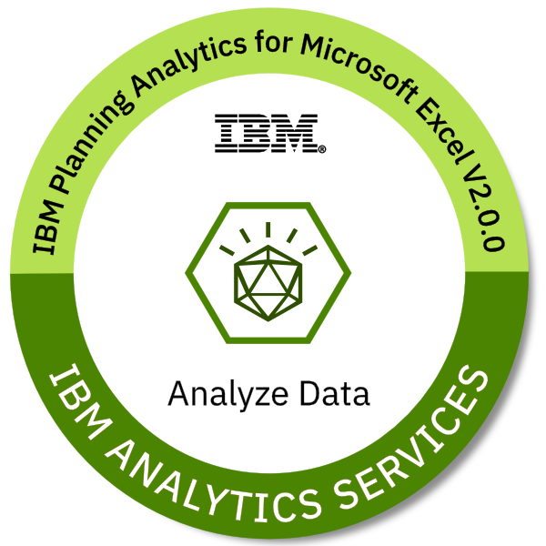 IBM Planning Analytics for Microsoft Excel V2.0.0 Analyze Data - Credly
