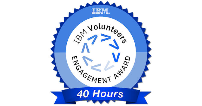 IBM Volunteers Engagement Award - Credly