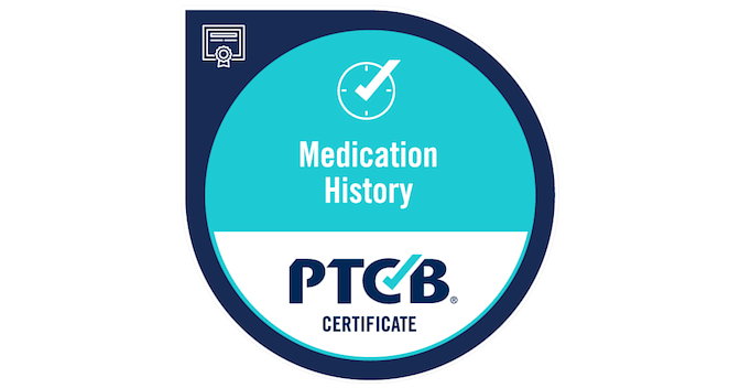 PTCB Medication History Certificate - Credly