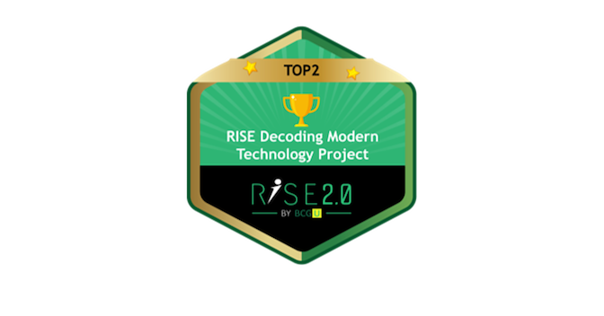 BCG RISE Top 2 Decoding Modern Technology Project - Credly