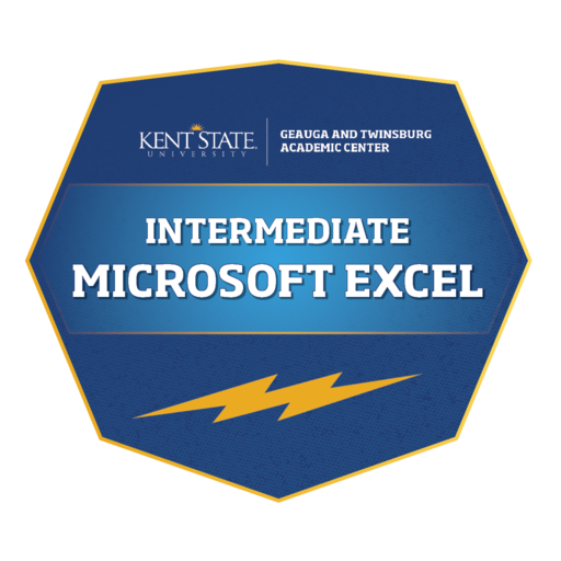 Intermediate Microsoft Excel- KSU Geauga - Credly
