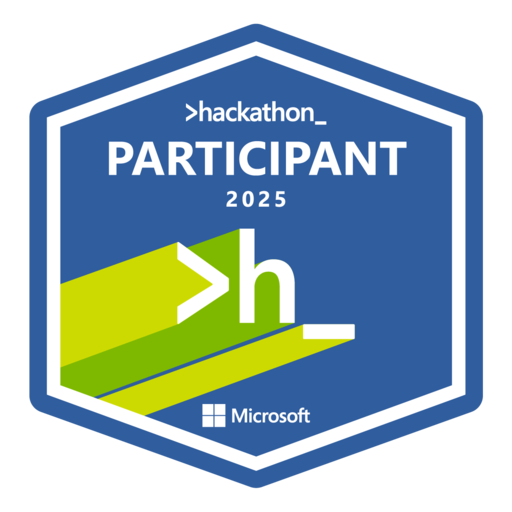 Microsoft Global Hackathon 2025 - Credly