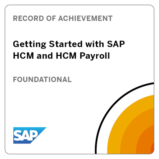 Getting Started with SAP HCM and HCM Payroll - Record of Achievement ...