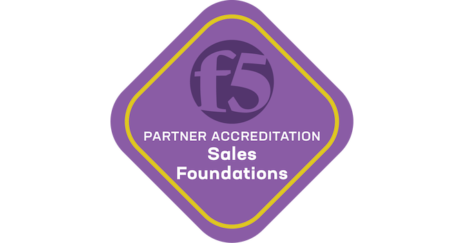 F5 Partner Accreditation-Sales Foundations - Credly