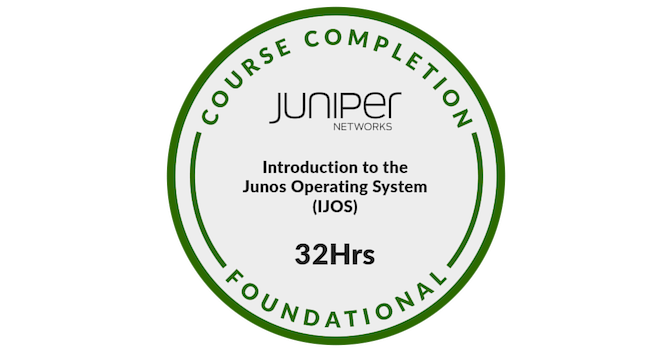 Introduction to the Junos Operating System (IJOS) - Credly