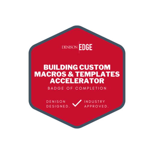 Building Custom Macros & Templates Accelerator - Credly Building Custom Macros & Templates Accelerator - Credly