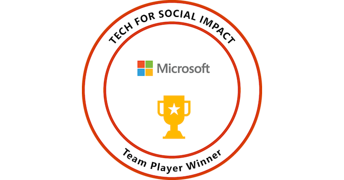 Tech for Social Impact – Team Player Winner - Credly