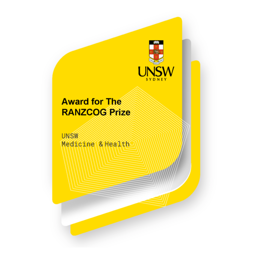 The RANZCOG Prize - Credly