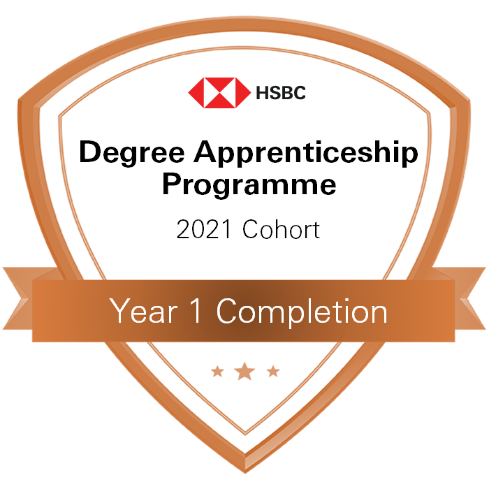 Degree Apprenticeship - Year 1 Completion (2021 Cohort) - Credly