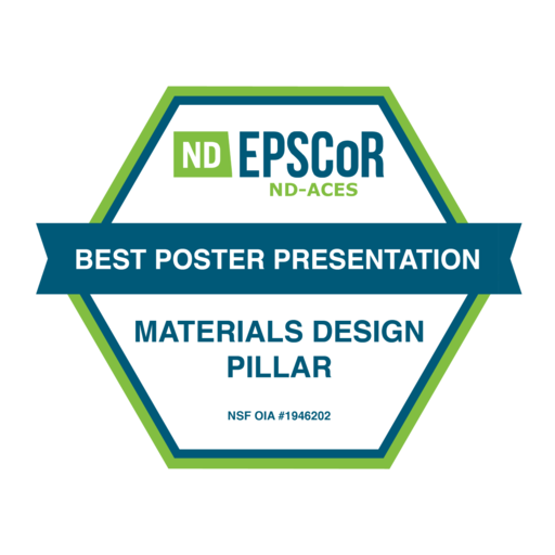 Best Poster Presentation - Materials Design Pillar - Credly