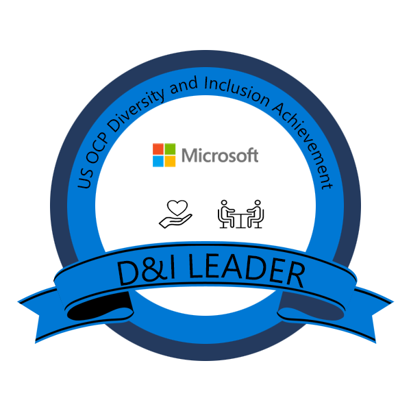 US OCP Diversity & Inclusion Leader Badge - Credly