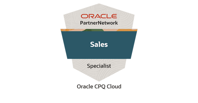 Oracle CPQ Cloud Sales Specialist - Credly