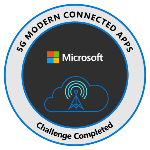 5G Modern Connected Apps Challenge Completion Badge - Credly