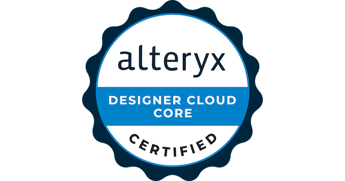 Alteryx Designer Cloud Core - Credly