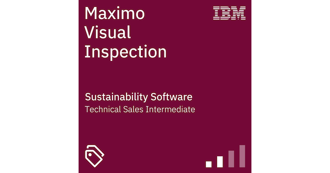 Maximo Visual Inspection Technical Sales Intermediate - Credly