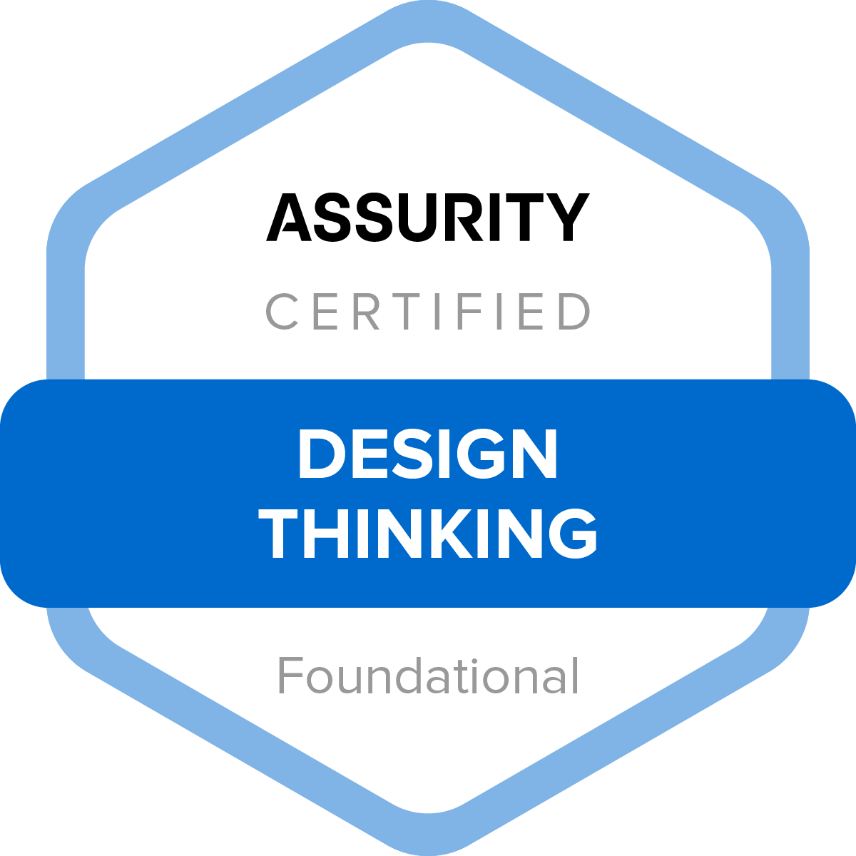 Assurity Certified: Fundamentals of Design Thinking - Credly