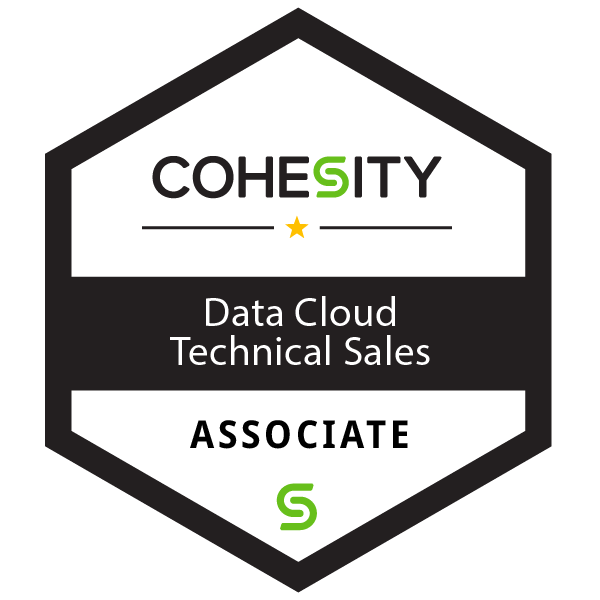 Cohesity Data Cloud Technical Sales Associate for HPE - Credly
