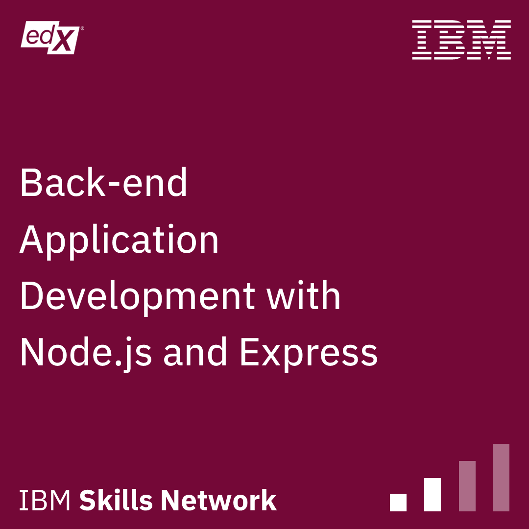 Back-end Application Development with Node.js and Express - Credly