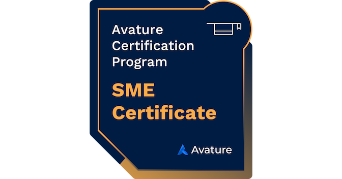 Avature SME Certificate - Credly