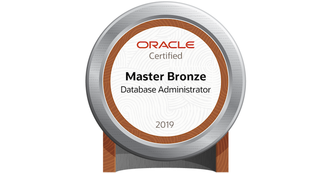 ORACLE MASTER Bronze DBA 2019 - JPN - Credly
