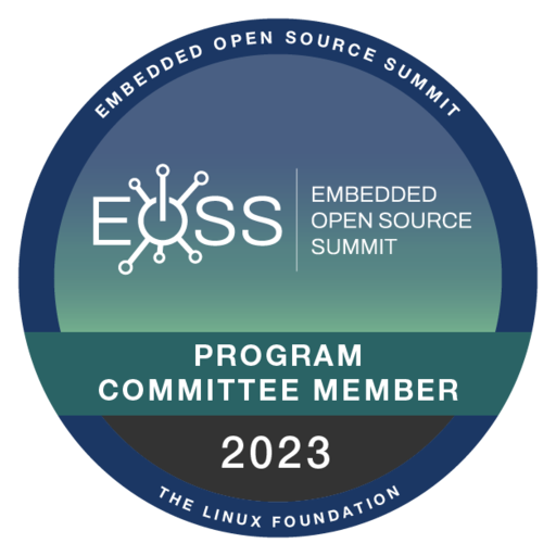 Program Committee Member: Embedded Open Source Summit 2023 - Credly