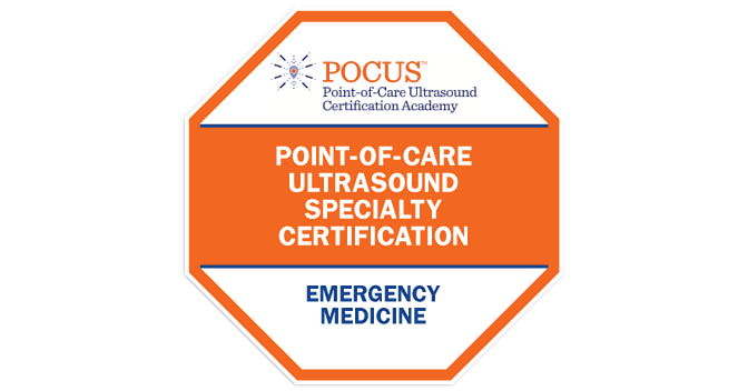 Point-of-Care Ultrasound (POCUS) Emergency Medicine Certification - Credly