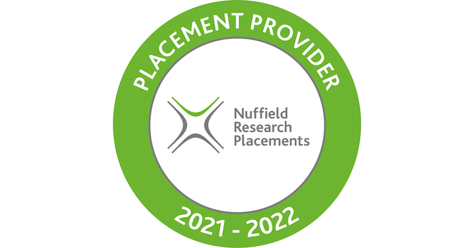 Nuffield Research Placement Provider 2021/2022 - Credly
