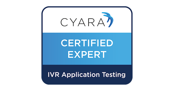 Cyara Certified Expert (IVR Application Testing) - Credly
