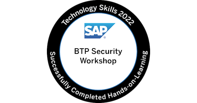 Technology Skills 2022 - BTP Security Workshop - Credly