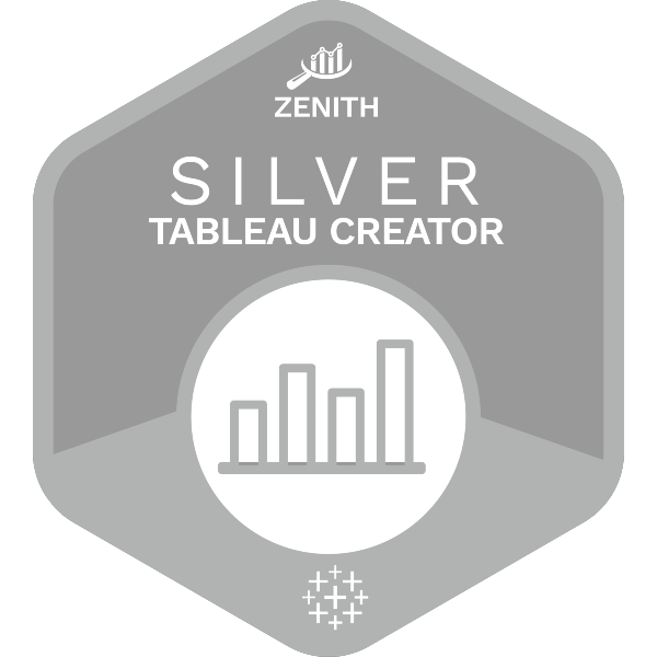 Zenith Creator Silver: Tableau Desktop Practitioner - Credly