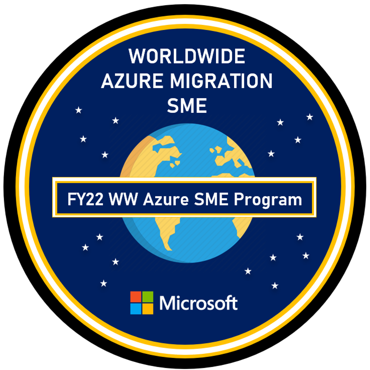WW Azure Technical Community - Subject Matter Expert - Migration - Credly
