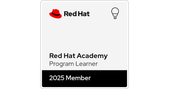 2025 Red Hat Academy - Program Learner - Credly