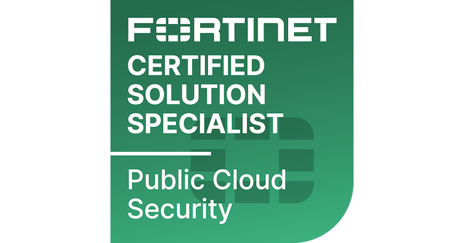 Fortinet Certified Solution Specialist Public Cloud Security - Credly